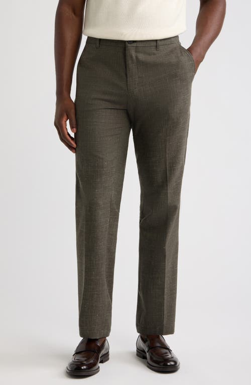 BOSS BOSS Slim Fit Wool and Linen Trousers